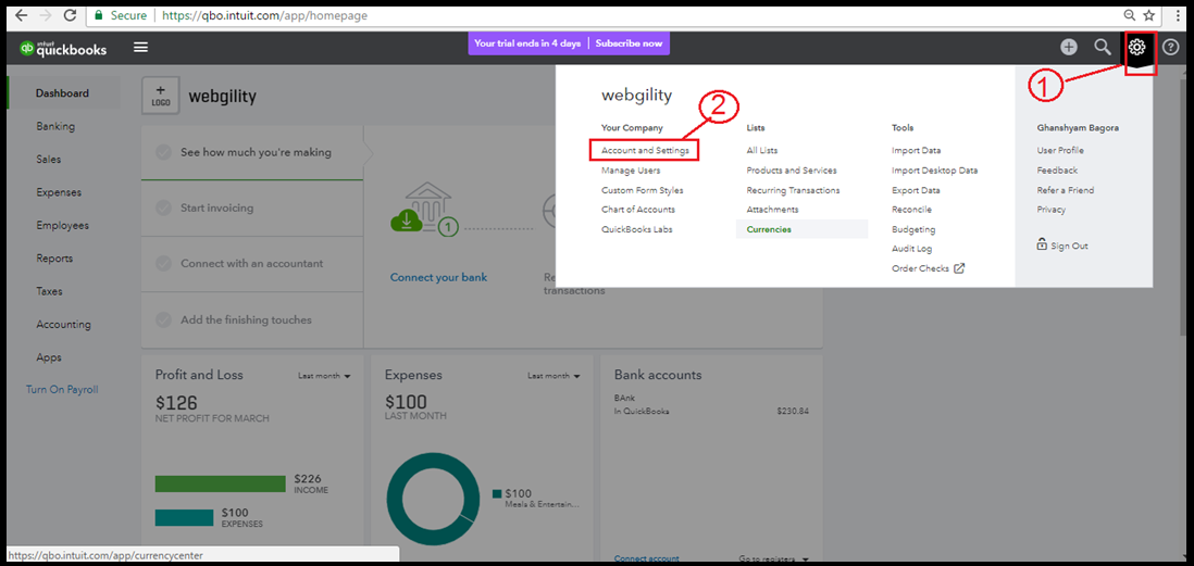 How to set up Multicurrency in QuickBooks Online