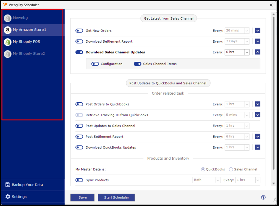 Scheduler Settings Overview