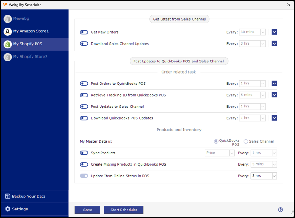 Scheduler Settings Overview