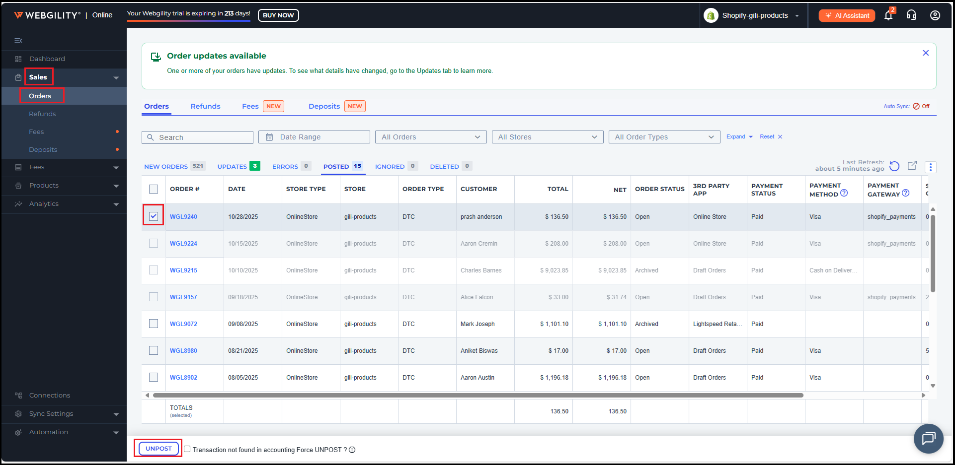 Get Started with Webgility Online